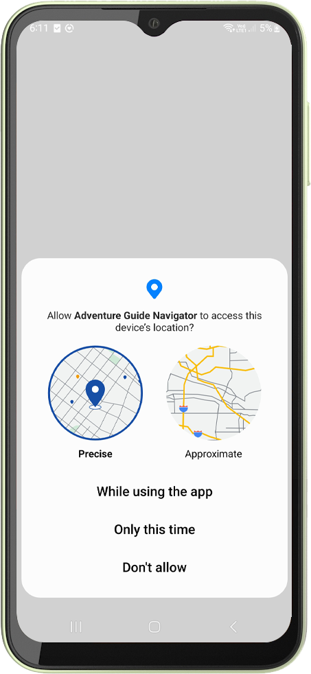 Adventure Guide Navigator App Installation